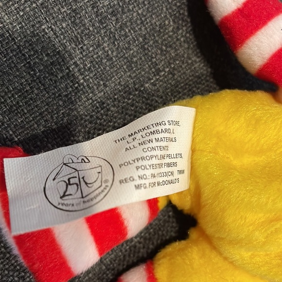 Ty | Toys | Ty Mcdonalds 25th Anniversary Bear And Ronald Mcdonald Bear ...